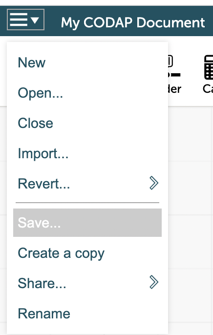 How do I save my documents? - CODAP